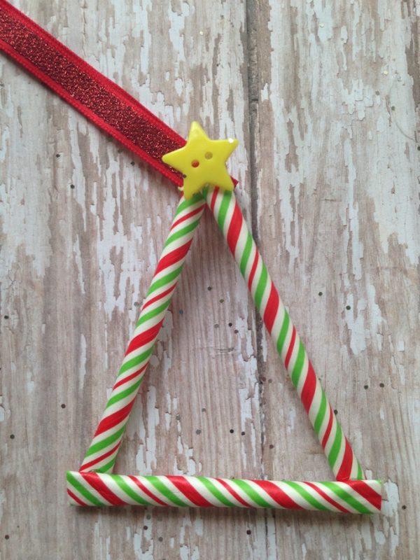 DIY Straw Tree Christmas Ornament - Life. Family. Joy