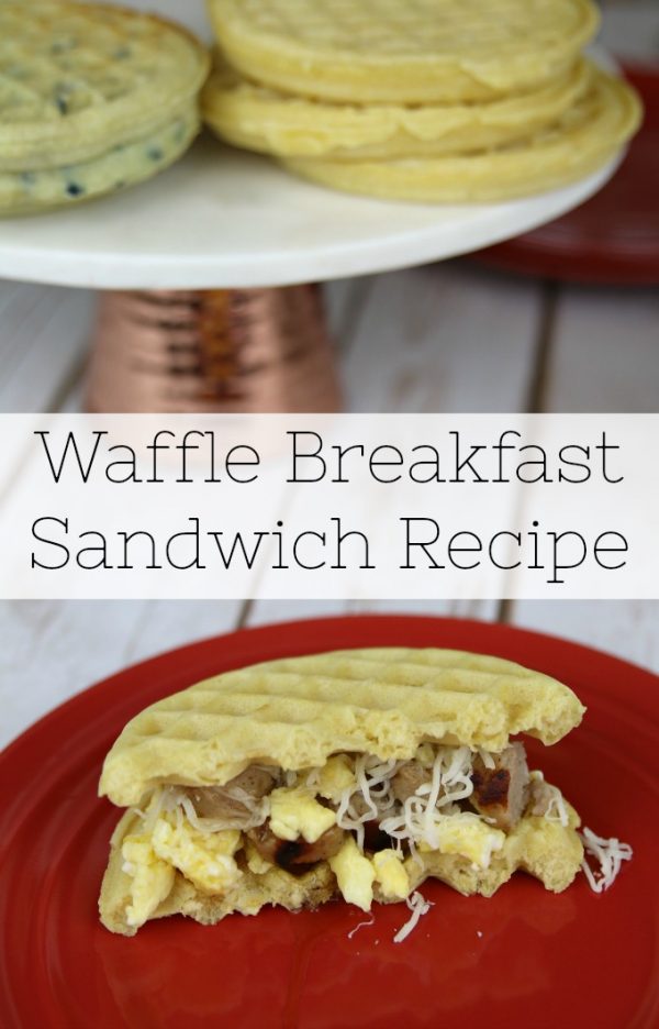 Waffle Breakfast Sandwich Recipe - Life. Family. Joy