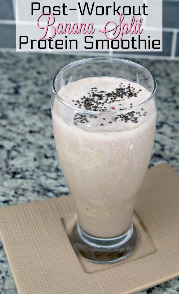 Post-Workout Banana Split Protein Smoothie - Life. Family. Joy