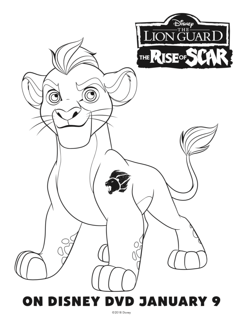 Free Printable Disney The Lion Guard Coloring Pages + Activity Sheets ...