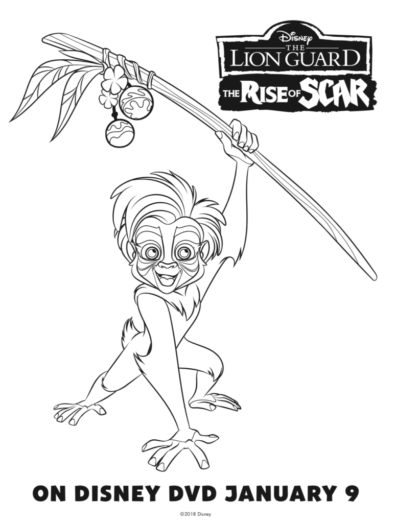 Free Printable Disney The Lion Guard Coloring Pages + Activity Sheets ...