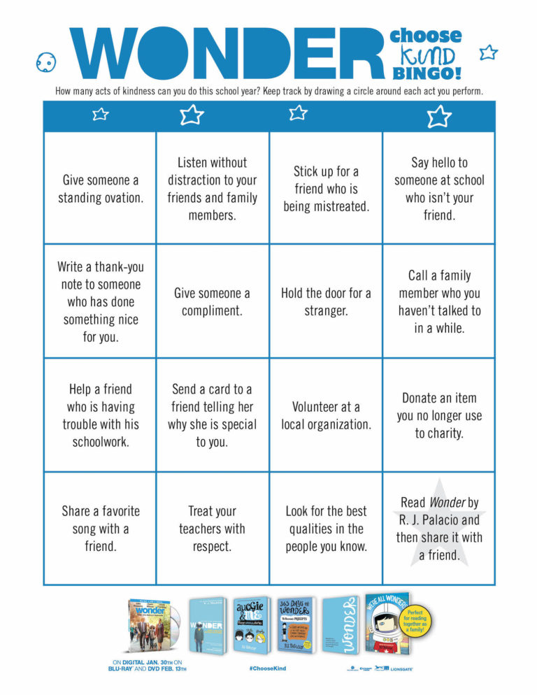 Printable Wonder Activity Sheets + Bluray Giveaway - Life. Family. Joy