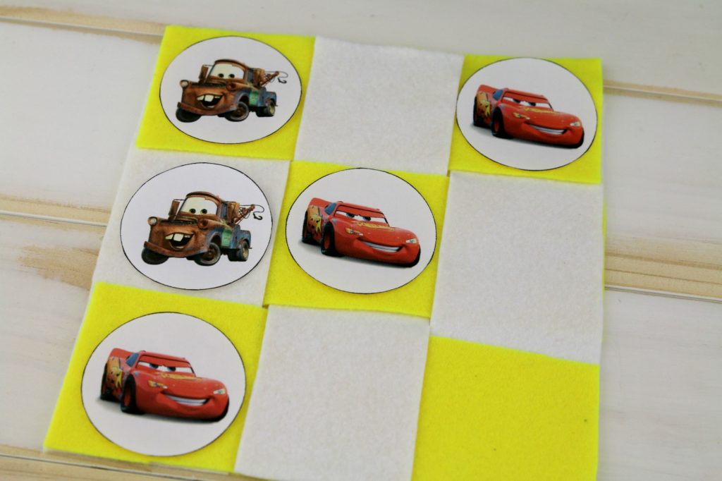 DIY Disney Pixar Cars Tic-Tac-Toe Game - #PixarFest - Life. Family. Joy