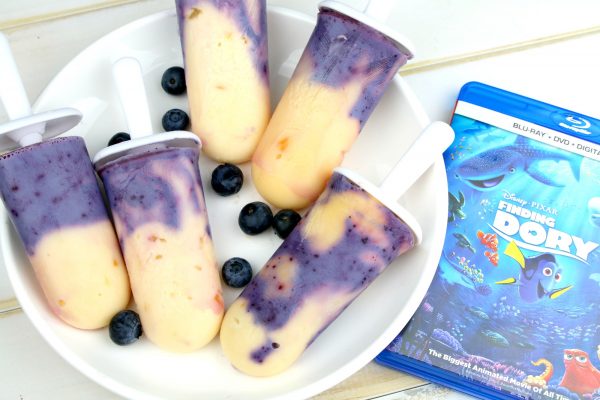 Finding Dory Blueberry Peach Yogurt Popsicles - Life. Family. Joy