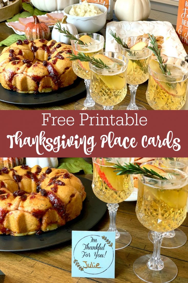 Free Printable Thanksgiving Place Cards - Life. Family. Joy
